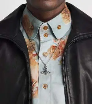 VIVIENNE WESTWOOD Mayfair Bas Relief Pendant Necklace - Blue