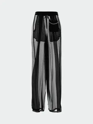 Dolce & Gabbana Silk Palazzo Trousers With Drawstring