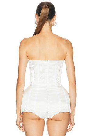 Magda Butrym Strapless Corset Top