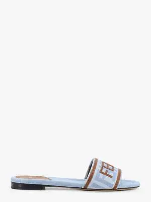 Fendi Sunshine Ff Denim Sandals - Blue