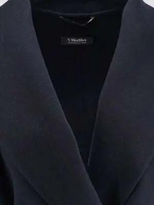Max Mara Messi Virgin Wool Coat - Black