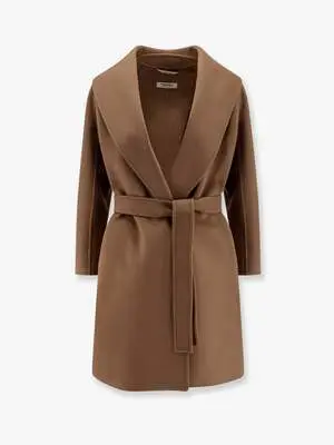 Max Mara Messi Virgin Wool Coat - Beige