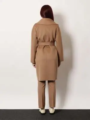Max Mara Messi Virgin Wool Coat - Beige