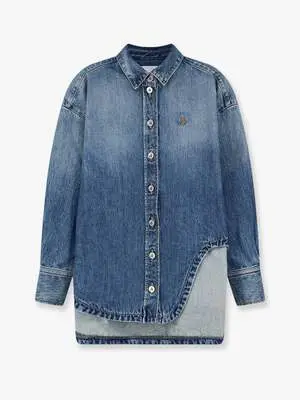 Attico Bomber Denim Shirt
