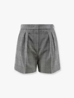 Max Mara Mxmagoraio Virgin Wool Shorts - Black