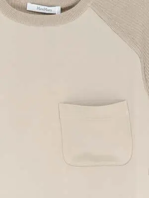 Max Mara Mxmgolfo Silk And Cashmere Top