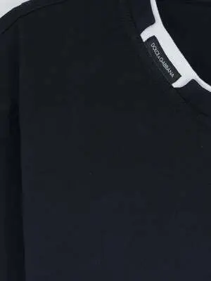 Dolce & Gabbana Cotton T-shirt With Contrasting Profile