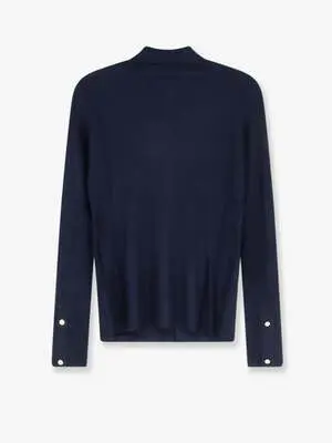 Max Mara Virgin Wool Cardigan - Blue