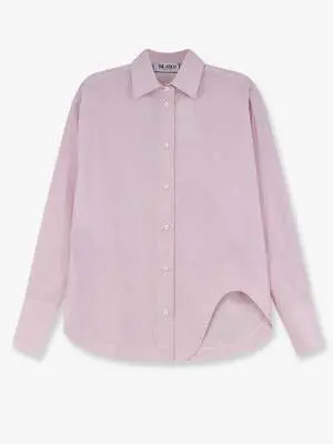 Attico Cotton Shirt With Embroidered Logo