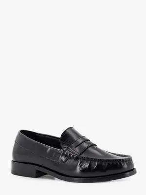 ALOHAS Rivet Leather Loafers - Black