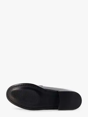 ALOHAS Rivet Leather Loafers - Black