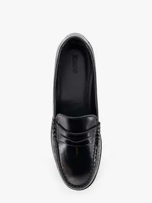 ALOHAS Rivet Leather Loafers - Black