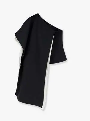 RÓHE Wool Blend Top With Silk Inserts