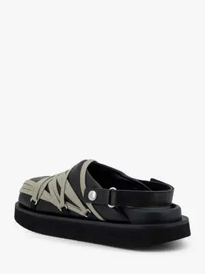 Rick Owens Megalace Leather Sandals