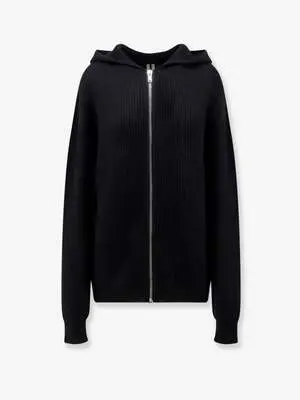 Rick Owens Virgin Wool Sweatshirt - Black