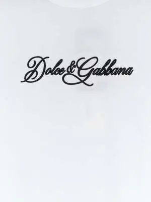 Dolce & Gabbana Cotton T-shirt With Logo - White