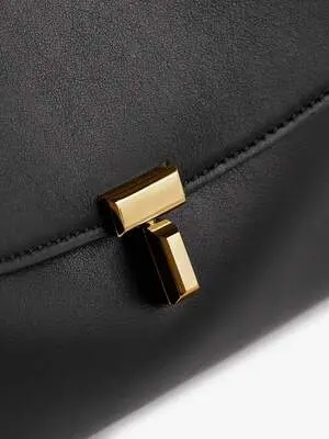TOTEME T-lock Leather Shoulder Bag