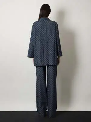 Gucci Cotton Shirt With All-over Gg Motif
