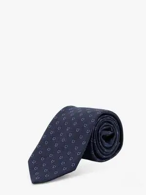 FERRAGAMO Cairo Silk Tie - Blue