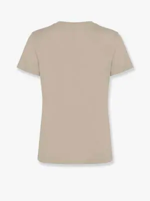 Max Mara Papaia Cotton T-shirt With Monogram