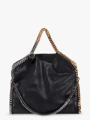 Stella McCartney Falabella Shaggy Deer Shoulder Bag Black