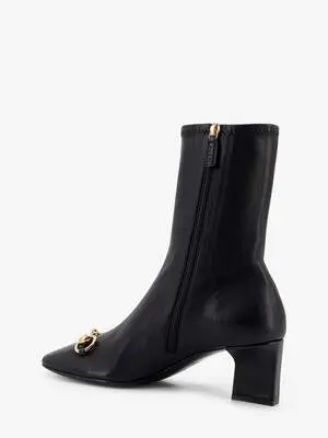 Gucci Signora Leather Boots With Horsebit Detail