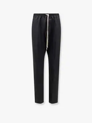 Rick Owens Cotton Trousers - Black