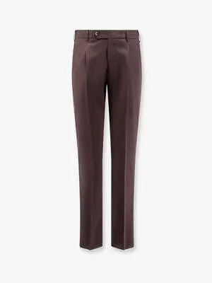 PT TORINO Virgin Wool Trousers - Brown