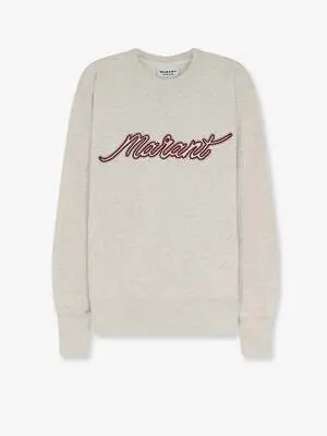 MARANT ETOILE Rise Recycled Material Sweatshirt - Beige