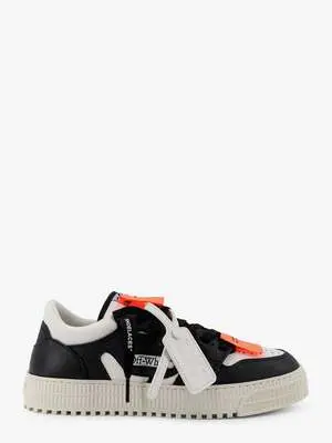 Off-White 3.0 Court Low Top Leather Sneakers - Black