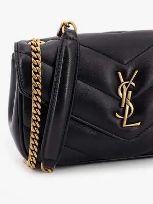 Saint Laurent Loulou Mini Quilted Leather Crossbody Bag