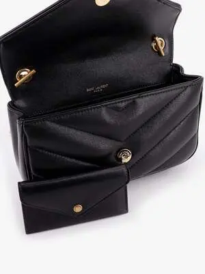 Saint Laurent Loulou Mini Quilted Leather Crossbody Bag