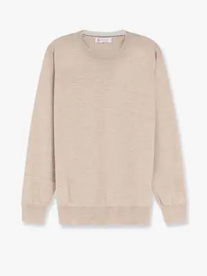 Brunello Cucinelli Cashmere And Silk Sweater - Beige