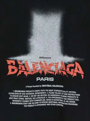 Balenciaga Cotton T-shirt With Front Logo Print
