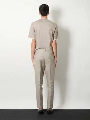 Brunello Cucinelli Cotton And Linen Trousers