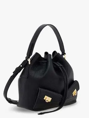 FERRAGAMO Leather Bucket Bag