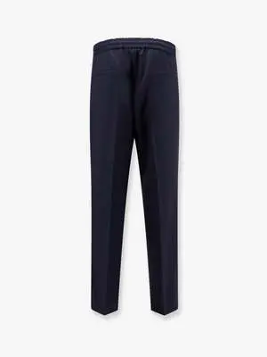 Brunello Cucinelli Virgin Wool Trousers With Adjustable Drawstring
