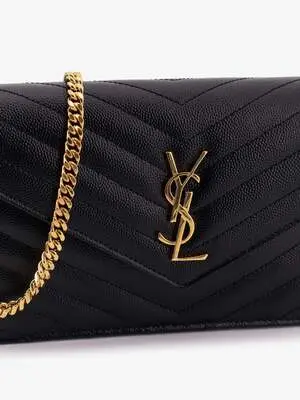 Saint Laurent Cassandre Envelope Clutch Crossbody Bag With Chain