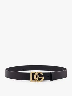 Dolce & Gabbana Leather Belt - Black