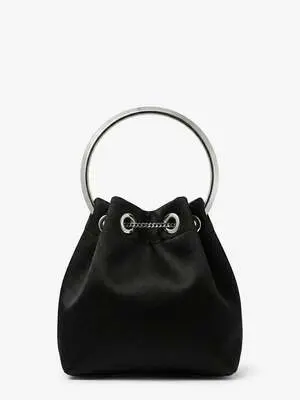 JIMMY CHOO Bon Bon Satin Bucket Bag