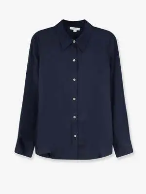 Vince Silk And Viscose Blend Shirt - Blue