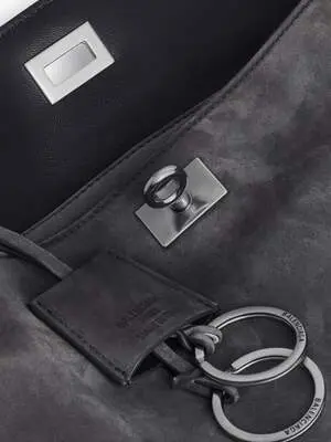 Balenciaga Rodeo S Suede Crossbody Bag