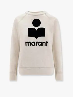 MARANT ETOILE Milly Ny Recycled Material Sweatshirt - Beige