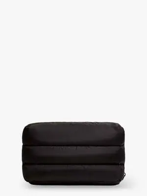 Moncler Nylon Caradoc Beauty Case With Metal Logo - Black