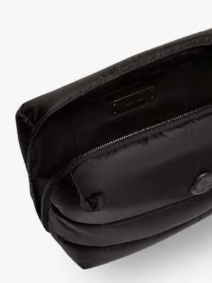 Moncler Nylon Caradoc Beauty Case With Metal Logo - Black