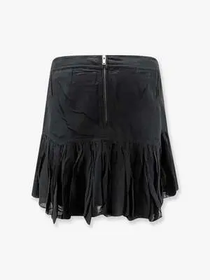 MARANT ETOILE Daneen Organic Cotton And Viscose Mini Skirt - Black
