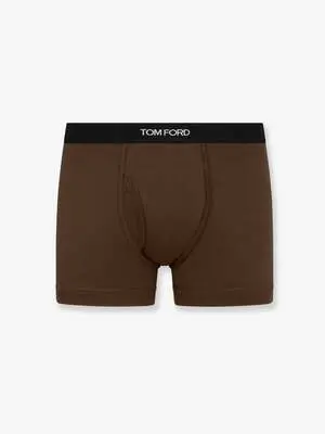 TOM FORD Stretch Cotton Boxer Briefs - Brown