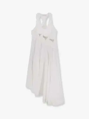 Zimmermann Luna Applique Cotton Dress - White