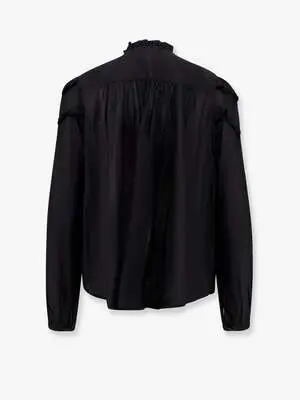 MARANT ETOILE Christa Cotton And Viscose Shirt - Black