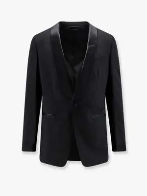 TOM FORD Tuxedo Wool Blazer - Black